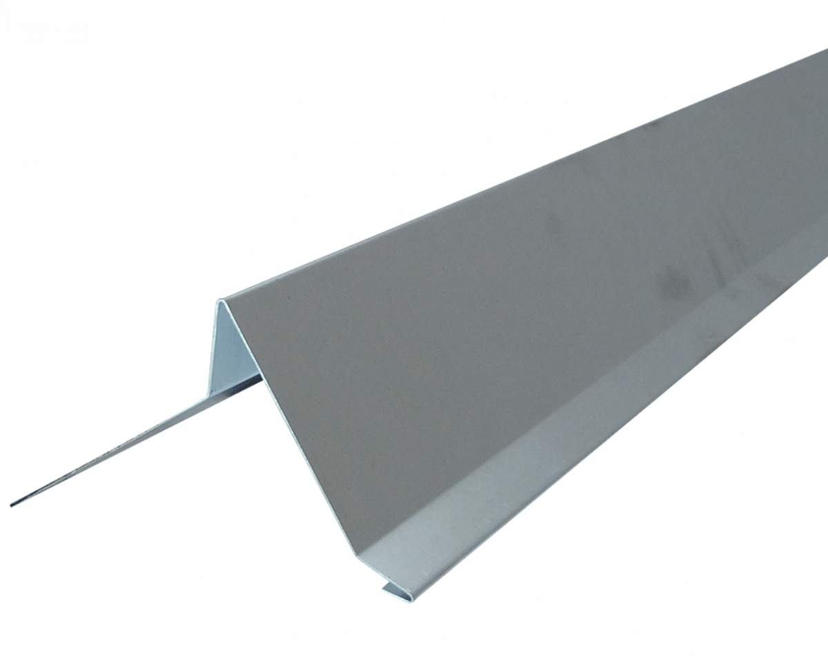 Vindskede 13 – med asfalt, 75 x 20 x 80 x 1000 mm. - Blanke alu ...